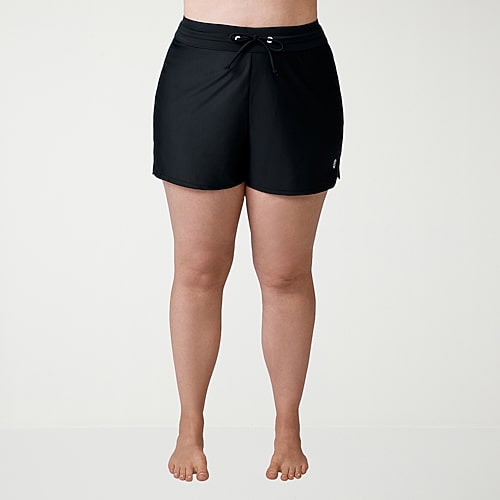 Click here for Free Country Womens Plus Swim Shorts  1x  Black prices