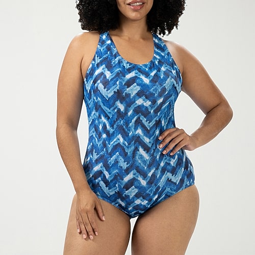 Click here for Dolfin Womens Striped Moderate Coverage One Piece... prices