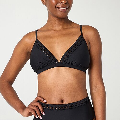 Click here for Mynah Triangle Bikini Swimsuit Top  X-small  Black prices