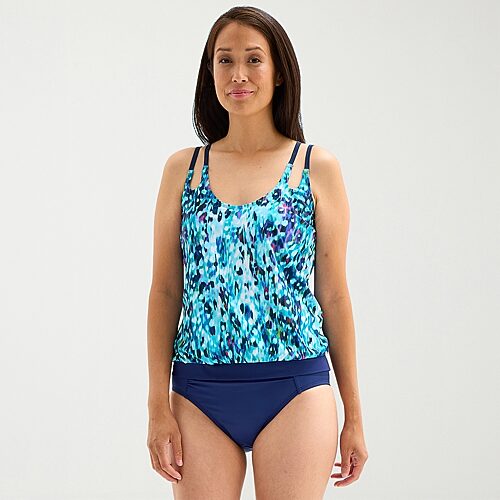 Click here for Womens Free Country Cascading Skin Blouson Tankini... prices