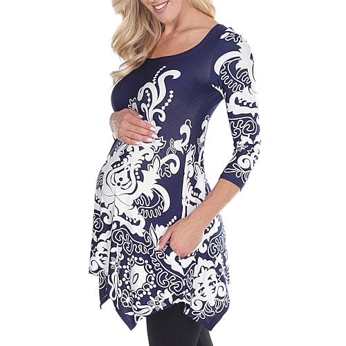 Click here for Womens White Mark Ganette Paisley Floral Tunic Mat... prices