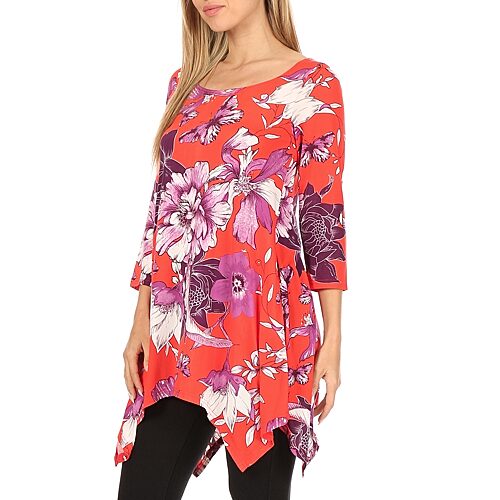 Click here for Womens White Mark Floral Tunic with Pockets prices