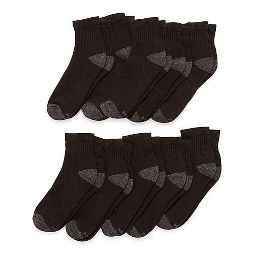 Click here for Xersion Little & Big Kid Boys Multi-Pack 10 Pair Q... prices