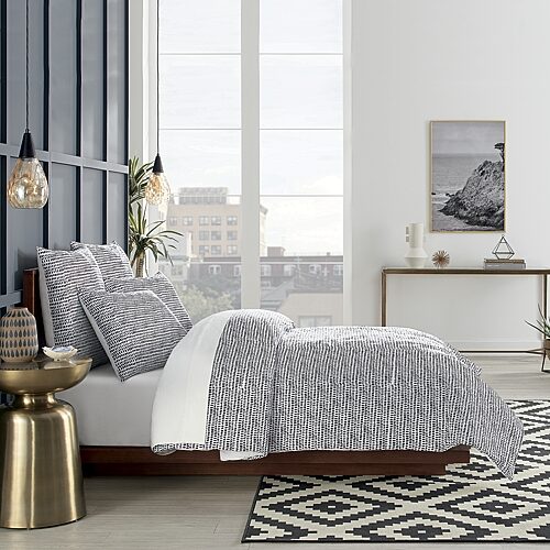 Click here for Loom + Forge Zenith Duvet Cover Set  One Size  Whi... prices