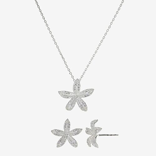 Click here for Sparkle Allure Womens Cubic Zirconia Pure Silver O... prices