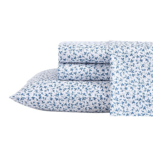 Click here for Laura Ashley 300 Thread Count Cotton Sateen 4-Pc.... prices