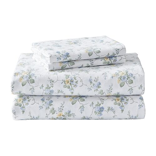 Click here for Laura Ashley(R) Le Fleur Flannel Sheet Set prices