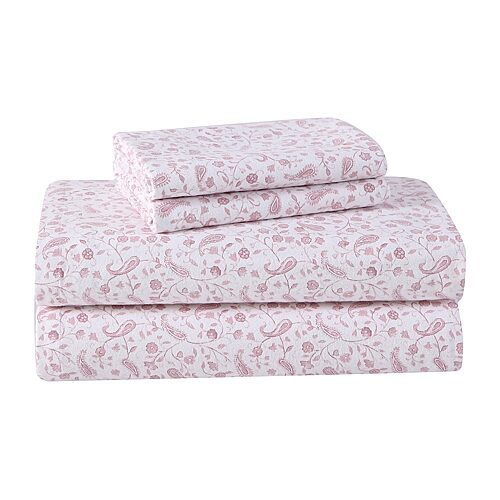 Click here for Laura Ashley Paisley Prance Cotton Flannel 4-Pc. S... prices