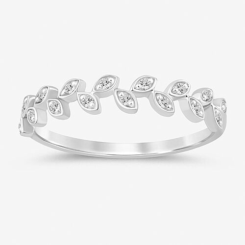 Click here for (I / Si2) Womens Diamond Accent Lab Grown White Di... prices