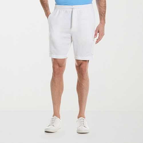 Click here for Cubavera Drawstring Mens 8 Cargo Short  Small  Whi... prices