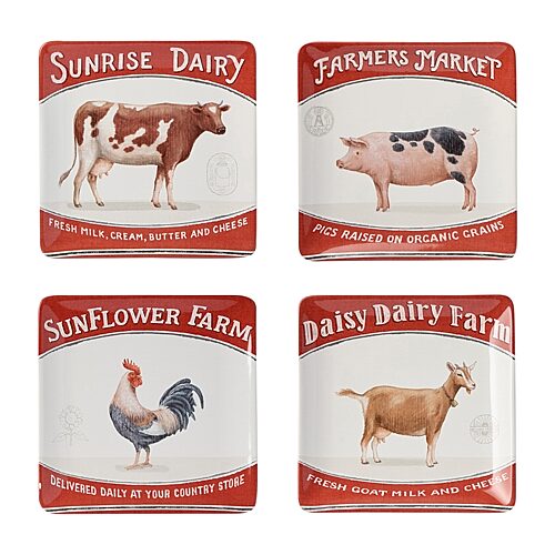 Click here for Certified International Vintage Farm Salad Plates... prices