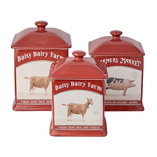 Click here for Certified International Vintage Farm 3-pc. Caniste... prices