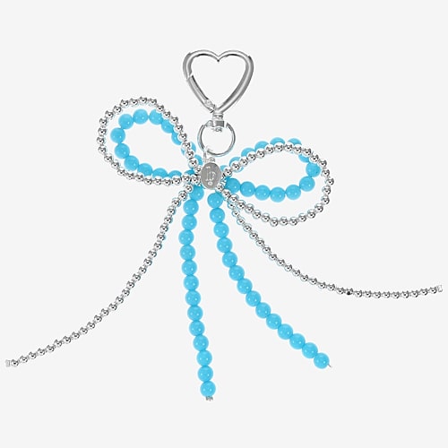 Click here for Bijoux Bar Silver Tone Bow Bag Charm  One Size  Bl... prices