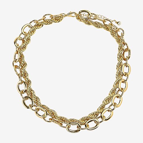 Click here for Bold Elements Gold Tone Womens 24 Inch Link Chain... prices
