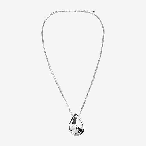 Click here for Bold Elements Silver Tone Womens 18 Inch Pendant N... prices