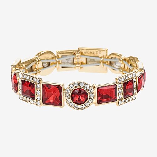 Click here for Monet Jewelry Halo Womens Glass Oval Stretch Brace... prices
