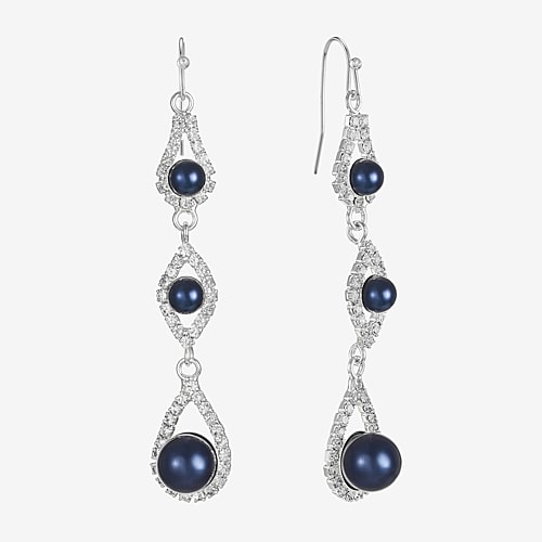 Click here for Monet Jewelry Timeless Linear Womens Simulated Pea... prices