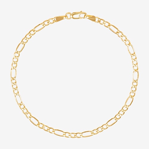 Click here for Made in Italy Womens 10K Gold 7.5 Inch Hollow Figa... prices