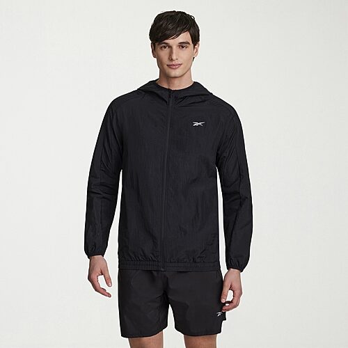 Click here for Reebok Mens Hooded Zip-Front Track Jacket - Black prices