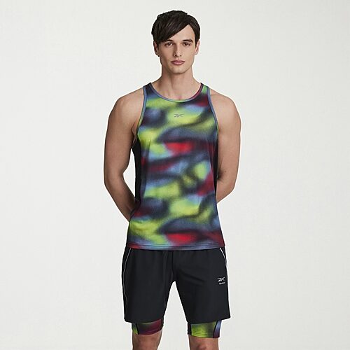 Click here for Reebok Mens Run Distort Speed Singlet Sleeveless T... prices