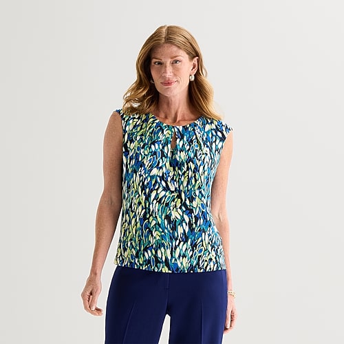Click here for Black Label by Evan-Picone Womens Keyhole Neck Sle... prices