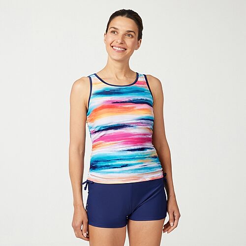 Click here for Free Country Womens Full Side Shirring Tankini Top... prices