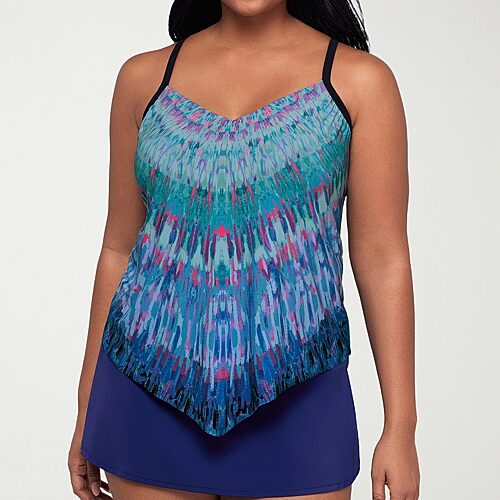 Click here for Trimshaper Womens Tie Dye Tankini Swimsuit Top  16... prices