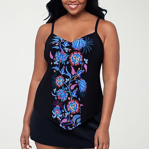 Click here for Trimshaper Womens Floral Tankini Swimsuit Top  8... prices