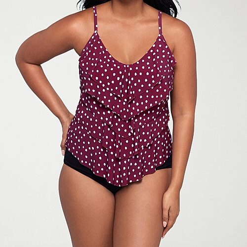 Click here for Trimshaper Womens Dots Tankini Swimsuit Top  8  Re... prices