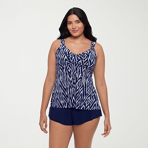 Click here for Trimshaper Womens Abstract Tankini Swimsuit Top  8... prices