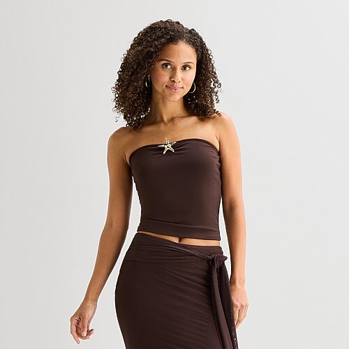 Click here for Forever 21 Womens Juniors Tube Top  Small  Brown prices