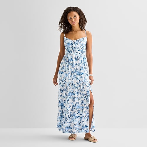 Click here for Arizona Womens Juniors Sleeveless Maxi Dress  X-la... prices