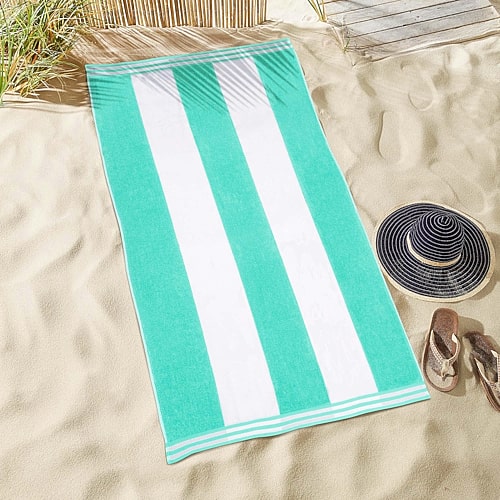 Click here for SUPERIOR Cabana Stripe Oversized Quick Dry Beach T... prices