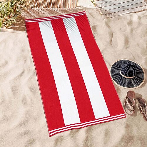 Click here for SUPERIOR Cabana Stripe Oversized Quick Dry Beach T... prices