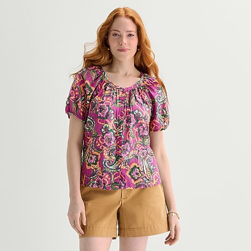 Click here for St. Johns Bay Womens Round Neck Short Sleeve Regul... prices