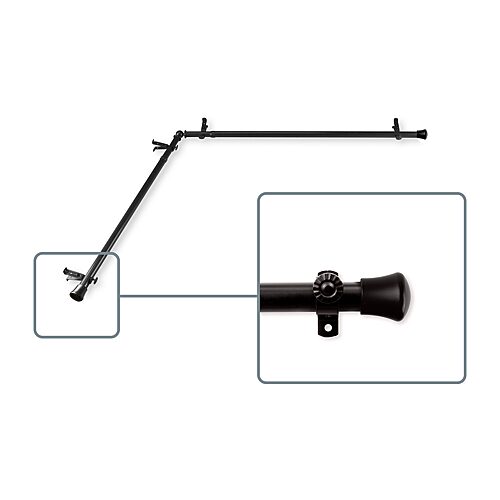 Click here for Rod Desyne Corner 13/16 IN Adjustable Curtain Rod... prices