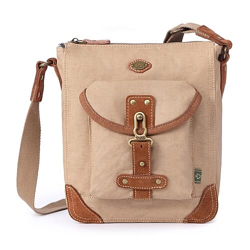 Click here for Tsd Brand Dolphin Canvas Crossbody Bag - Beige prices
