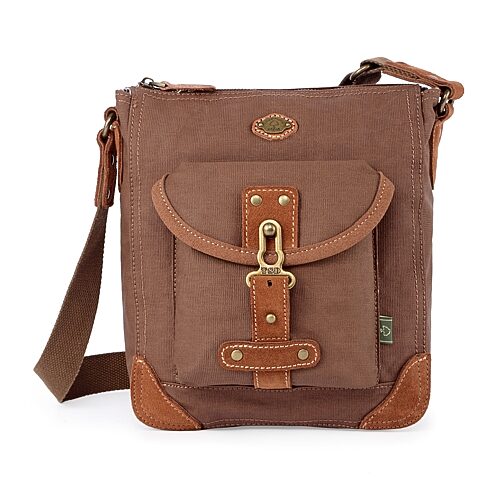 Click here for Tsd Brand Dolphin Canvas Crossbody Bag - Coffee Be... prices