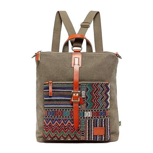 Click here for Tsd Brand Four Season Canvas Crossbody Bag - Olive prices