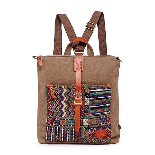 Click here for Tsd Brand Four Season Canvas Crossbody Bag - Coffe... prices