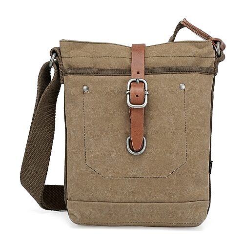 Click here for Tsd Brand Forest Canvas Crossbody Bag - Olive prices
