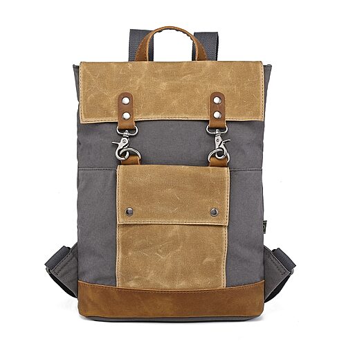 Click here for Tsd Brand Hillside Canvas Backpack - Gray prices