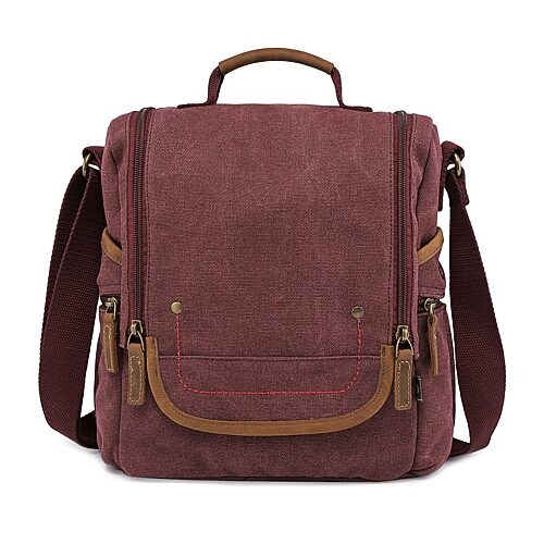 Click here for Tsd Brand Atona Traveler Canvas Crossbody Bag - Bu... prices