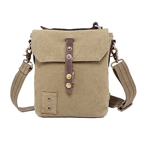Click here for Tsd Brand Coastal Canvas Crossbody Bag - Olive prices