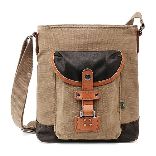 Click here for Tsd Brand Tapa Canvas Crossbody Bag - Brown prices