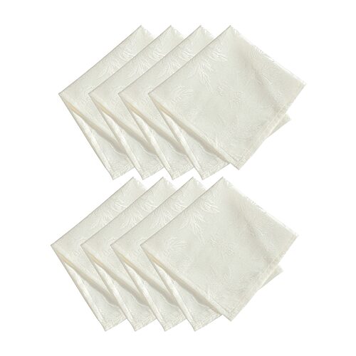 Click here for Elrene Elegant Woven Leaves Jacquard Damask Napkin... prices
