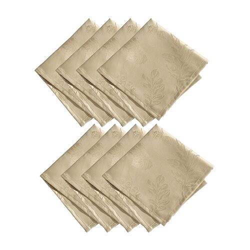 Click here for Elrene Elegant Woven Leaves Jacquard Damask Napkin... prices