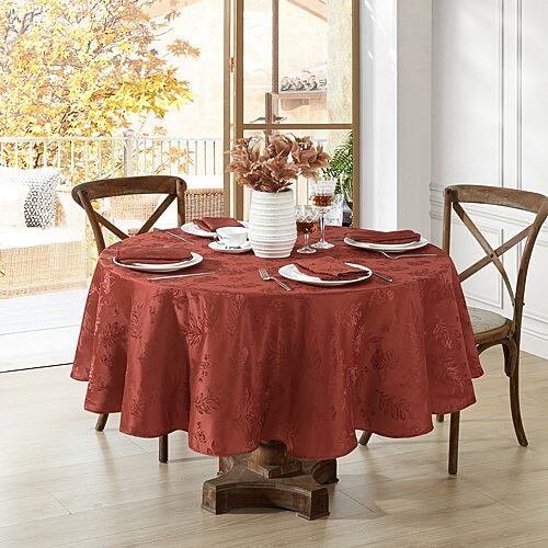 Click here for Threadmade Elegant Woven Leaves Jacquard Damask Ta... prices