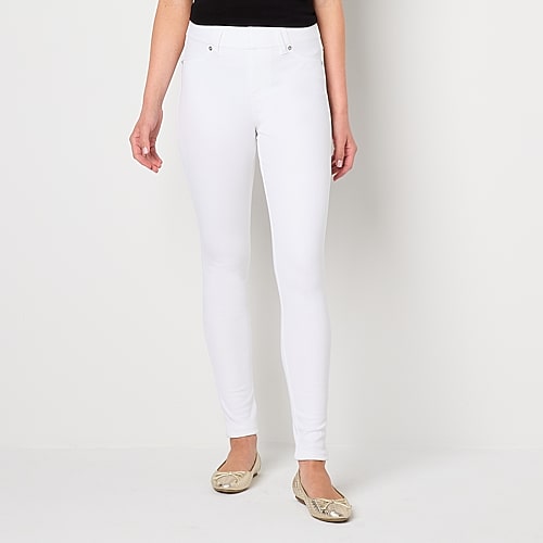 Mixit Wide Waistband Jegging Womens Comfort Waistband Full Length Leggings  X-large  White