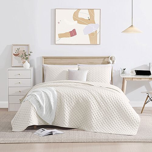 Click here for Swift Home Bubble Floral Farmhouse Pinsonic 3pc. Q... prices